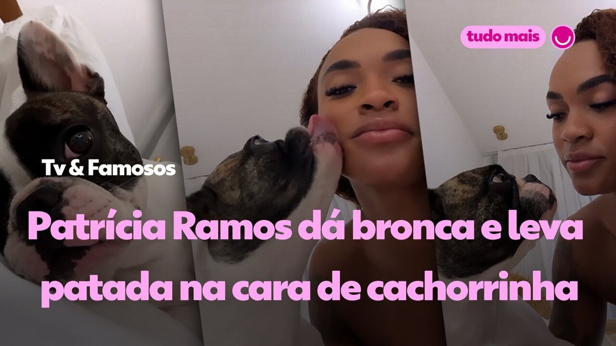 Patrícia Ramos dá bronca em cachorrinha e reação surpreende: 'Querendo ...