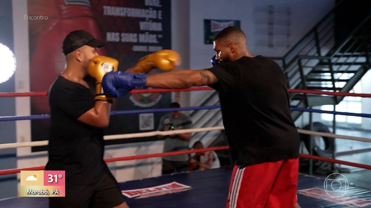 Hugo Gloss aceita desafio e treina boxe com medalhista olímpico | Encontro com Patrícia Poeta ...