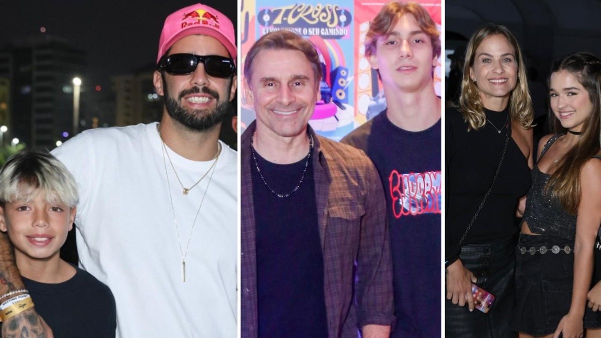 Famosos curtem primeiro dia de Rock in Rio com os filhos | 2024 | gshow