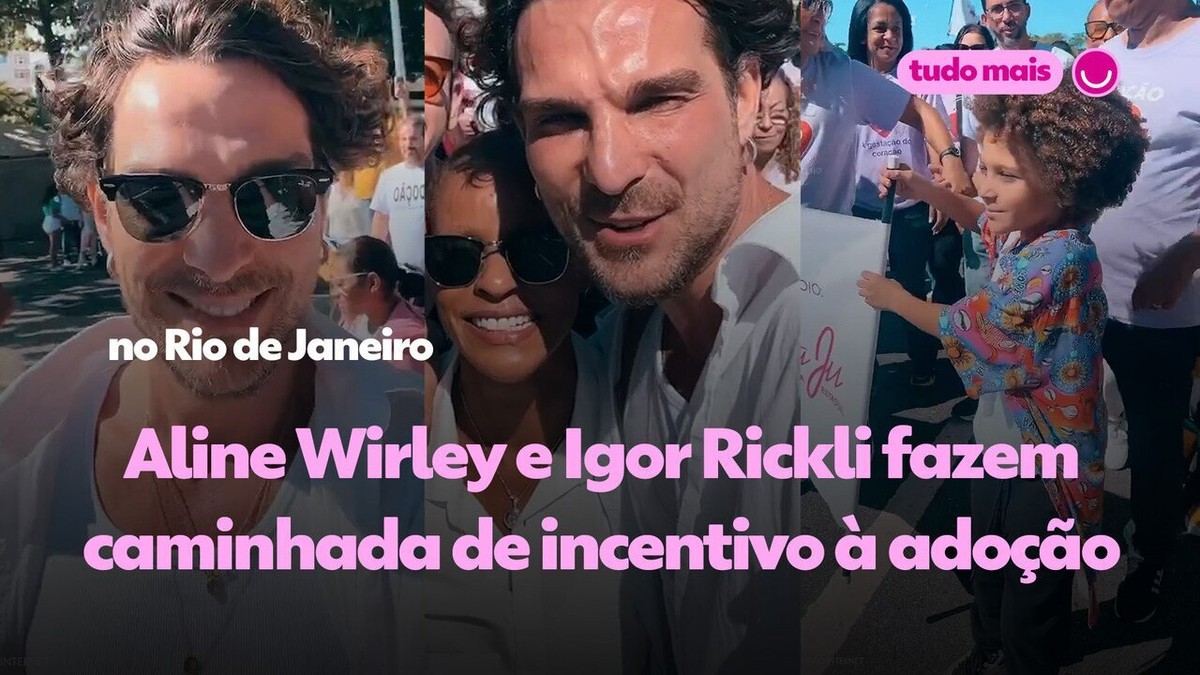 Aline Wirley e Igor Rickli participam da 12ª Caminhada da Adoção na ...