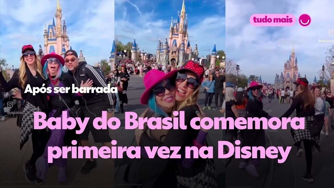 Baby do Brasil comemora primeira vez na Disney, quase 40 anos após ser ...
