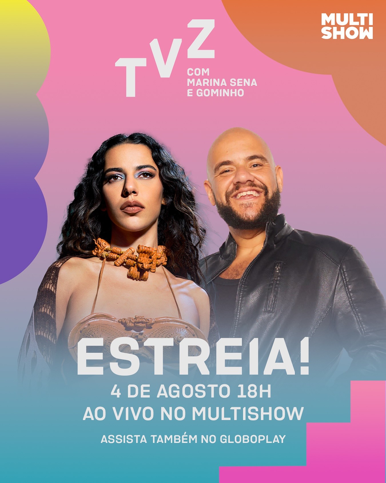 Marina Sena estreia como apresentadora do TVZ ao lado de Gominho ...