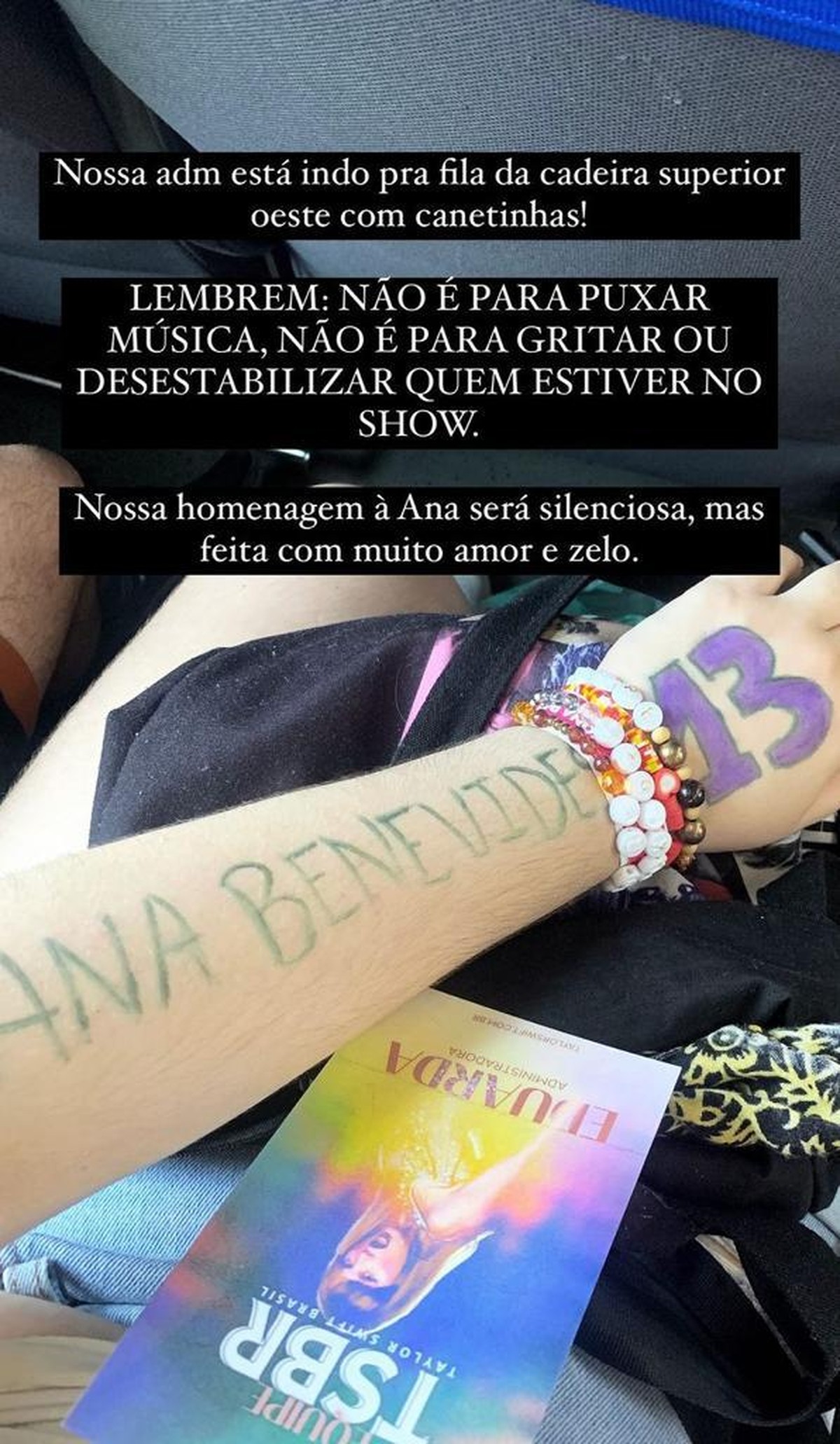 Fãs de Taylor Swift fazem homenagem a Ana Clara Benevides em segundo ...