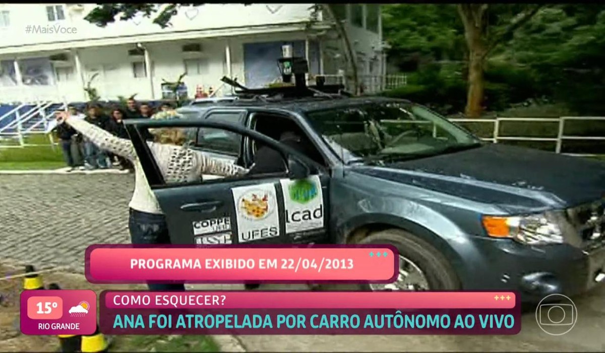 Ana Maria Braga relembra acidente com carro autônomo no Mais Você em ...