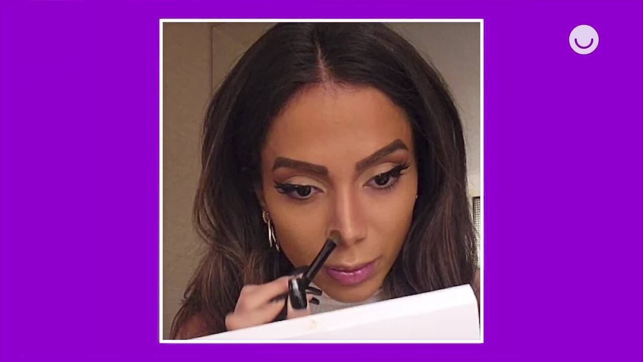 Anitta mostra truque de maquiagem para boca volumosa e dá dica para ...