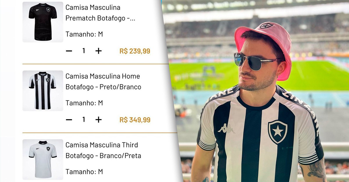 Felipe Neto, torcedor do Botafogo, gasta quase R$ 3 mil em nova coleção ...
