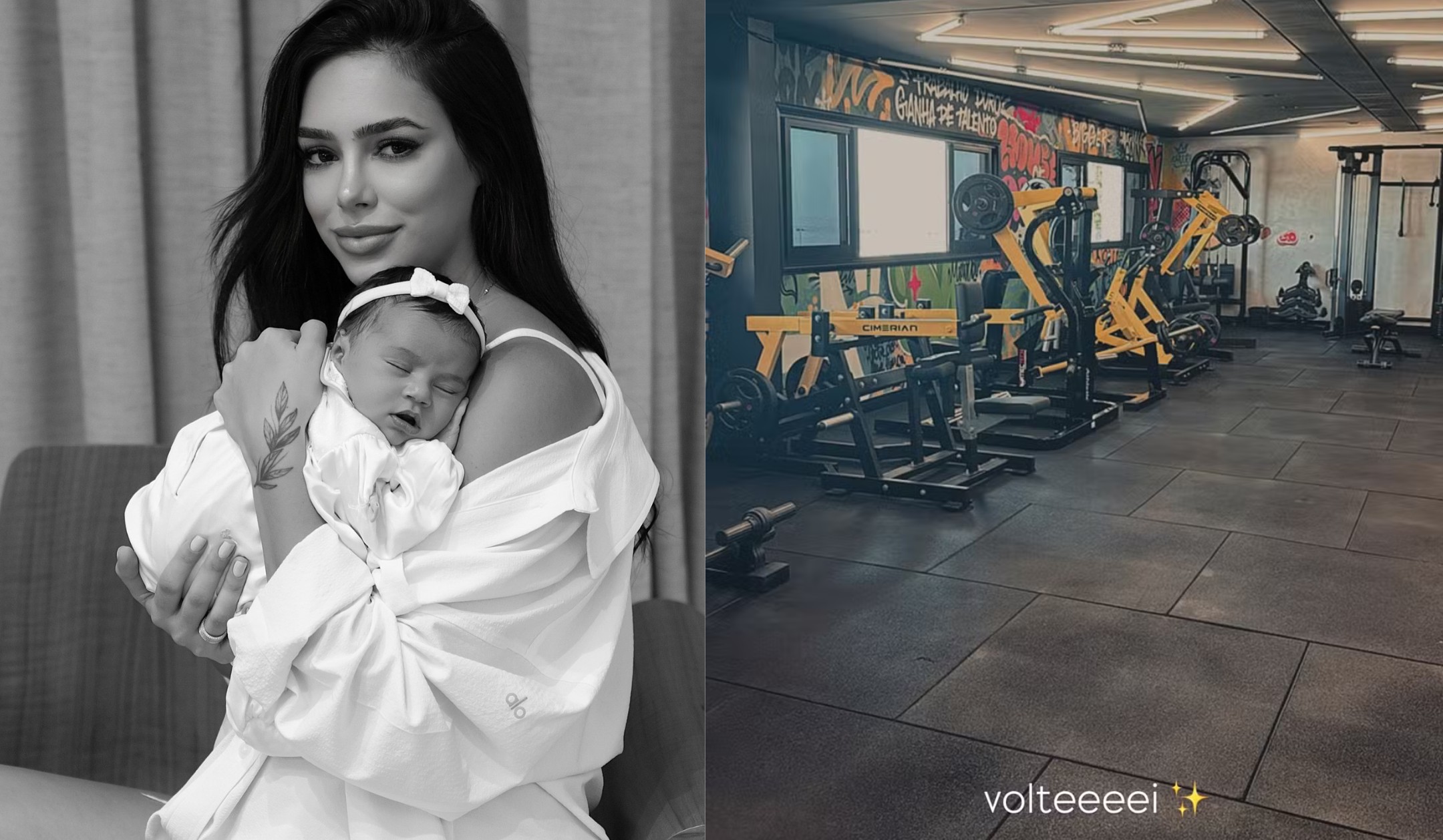 Quase um mês após dar à luz, Bruna Biancardi retorna aos treinos | Gshow