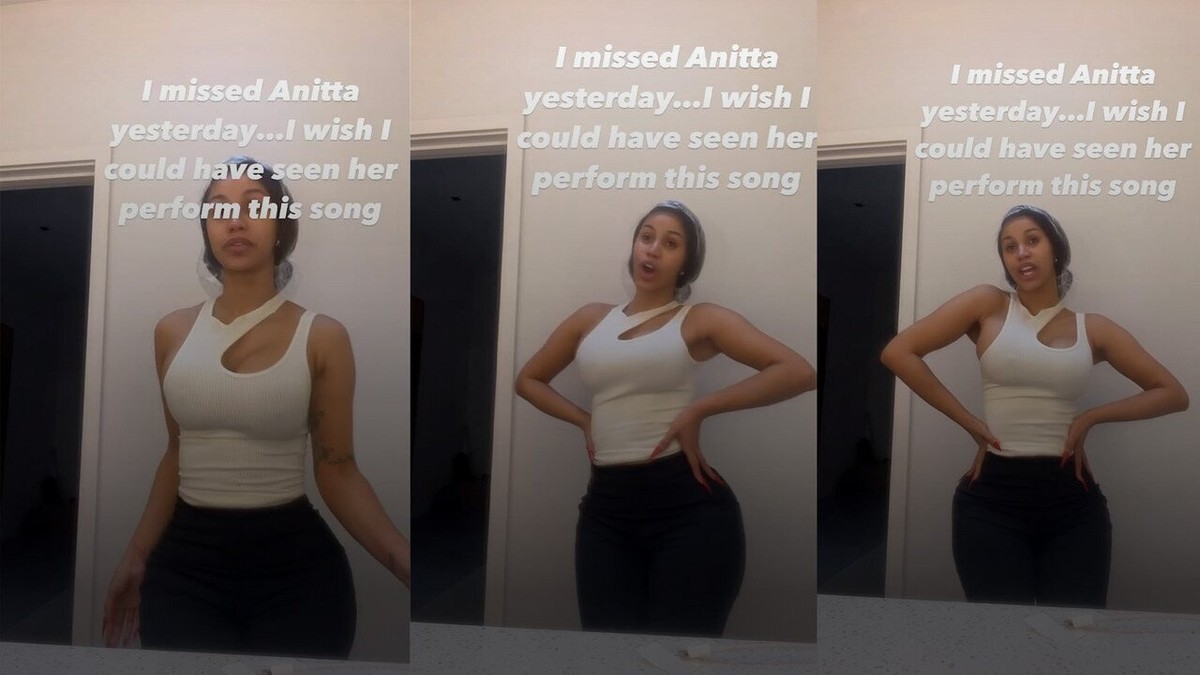 Cardi B canta hit de Anitta e manda recado para a cantora | Famosos | gshow