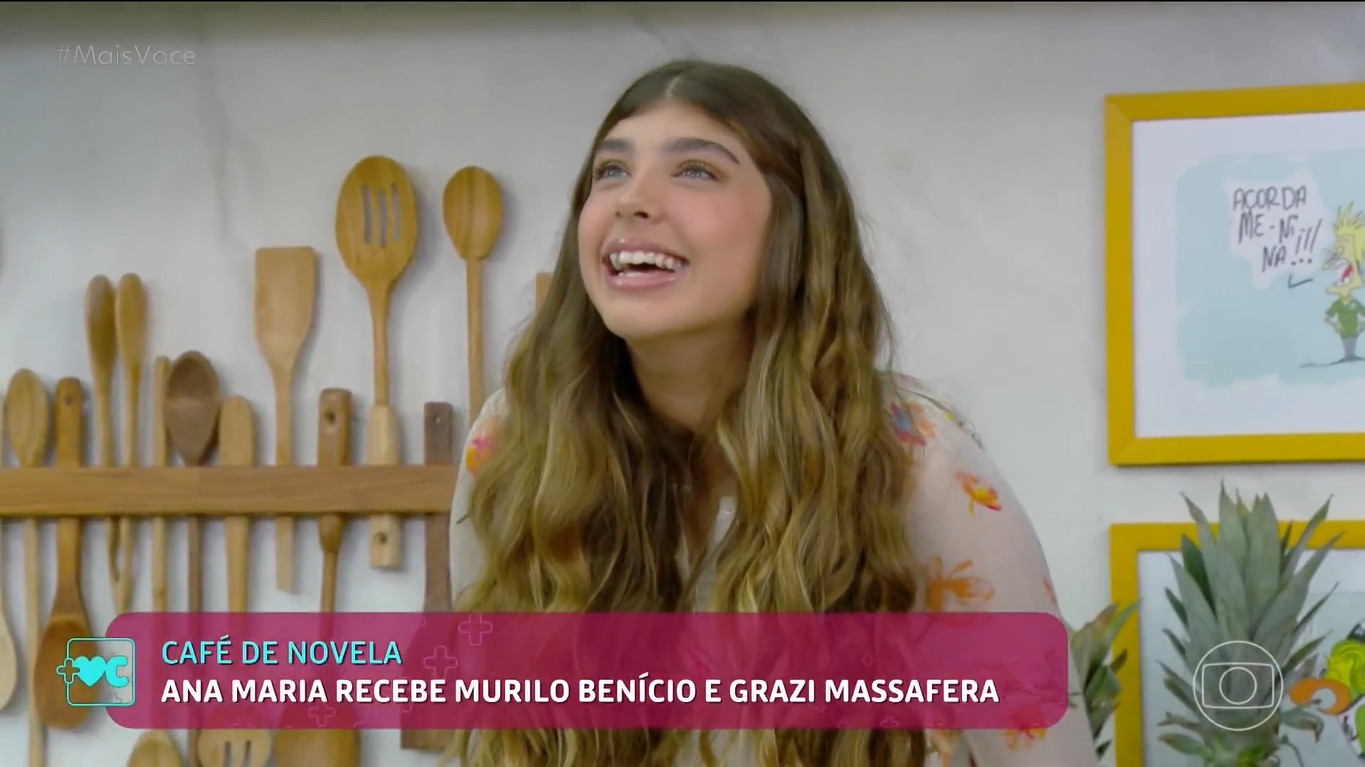 Filha de Grazi Massafera impressiona pela altura no Mais Você | Gshow