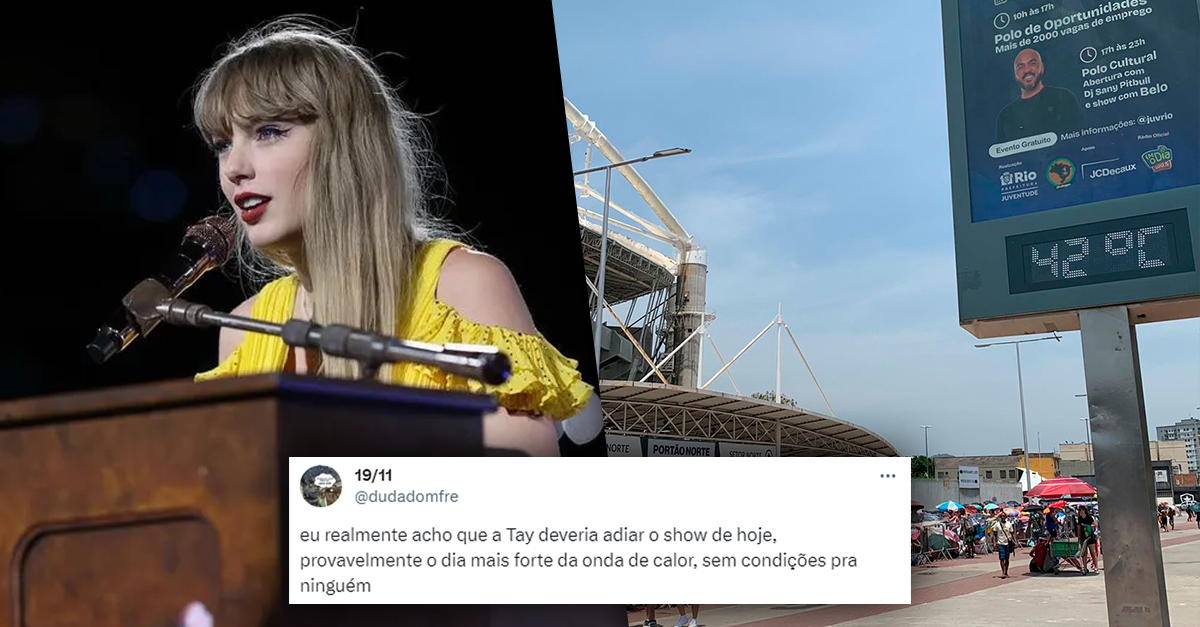 Fãs pedem adiamento do segundo dia de show da Taylor Swift no Rio de ...