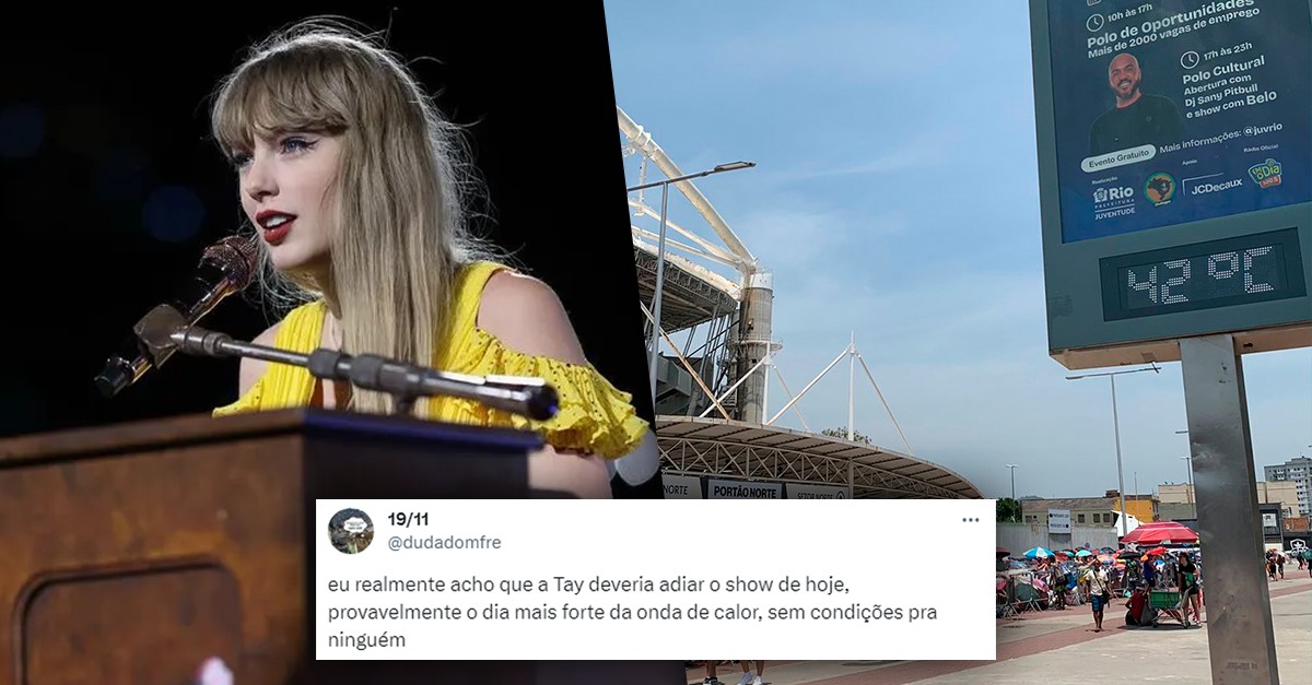 Fãs pedem adiamento do segundo dia de show da Taylor Swift no Rio de ...