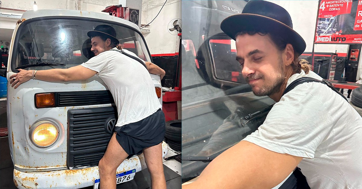 Ex-Malhação Daniel Erthal mostra perrengue com kombi que ganhou de fãs ...