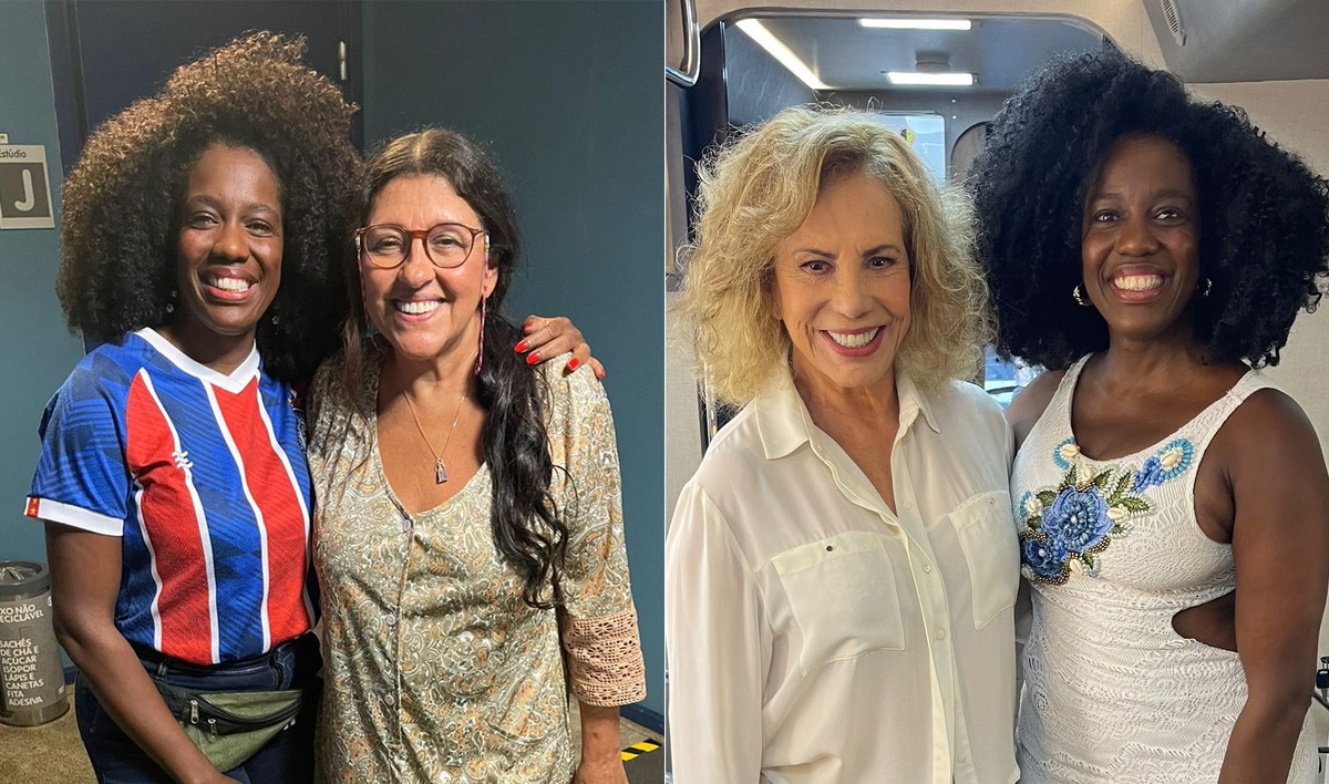 Maria Gal posa com Arlete Salles nos bastidores de 'Dona Lurdes - O ...