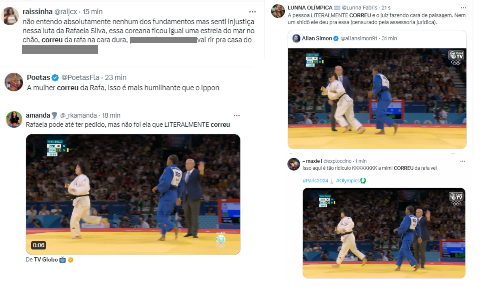 'Corridinha' de atleta do judô em luta com Rafa Silva vira meme nas ...