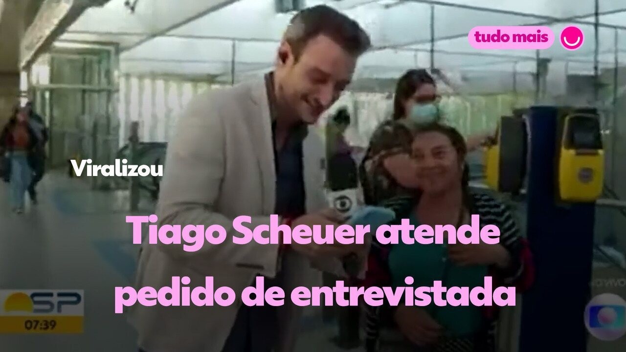 Tiago Scheuer atende pedido de entrevistada por foto, e envia conteúdo ...