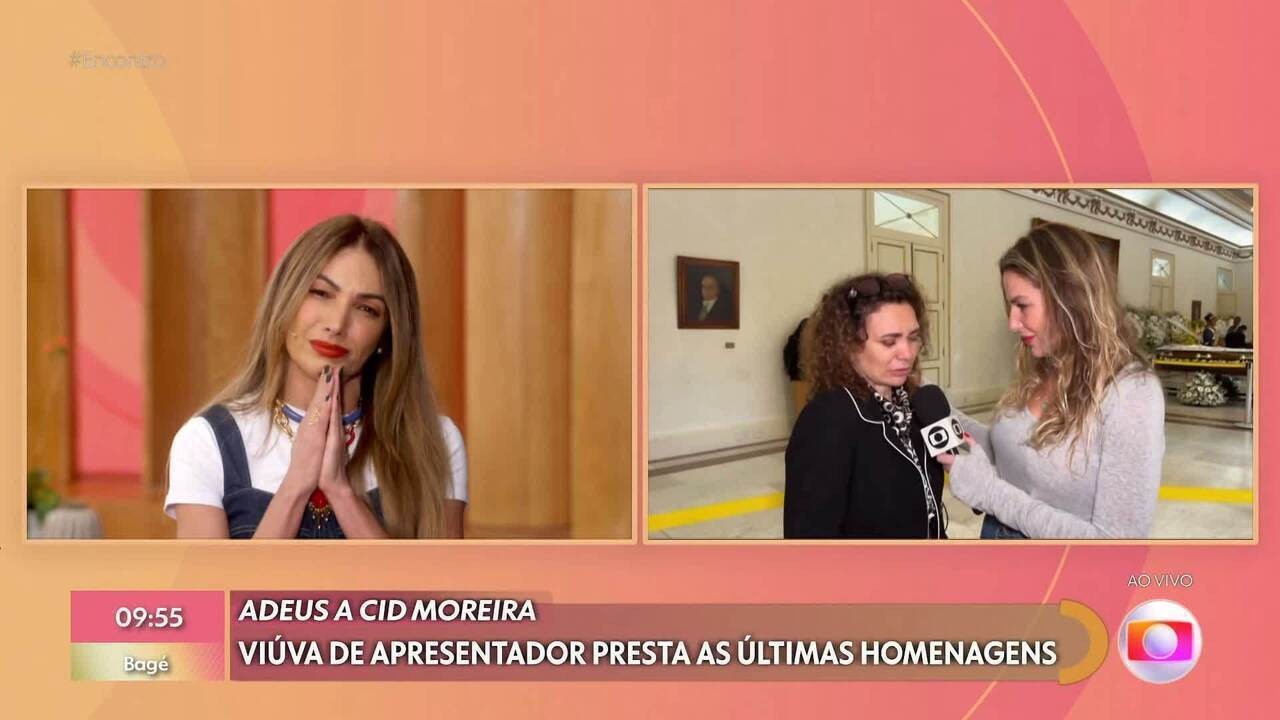 Viúva de Cid Moreira chora ao falar sobre momento exato da morte do ...