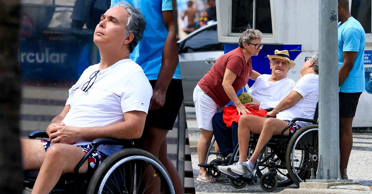 Flávio Silvino aproveita dia de sol, passeia e conversa na orla de ...