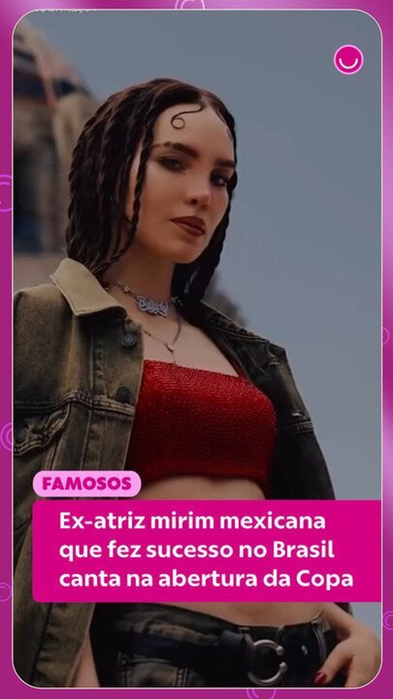 Ex-atriz mirim mexicana que fez sucesso no Brasil canta na Copa | Gshow