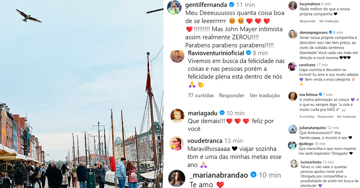 Solteira, Sandy viaja pela primeira vez sozinha e Lucas Lima comenta ...