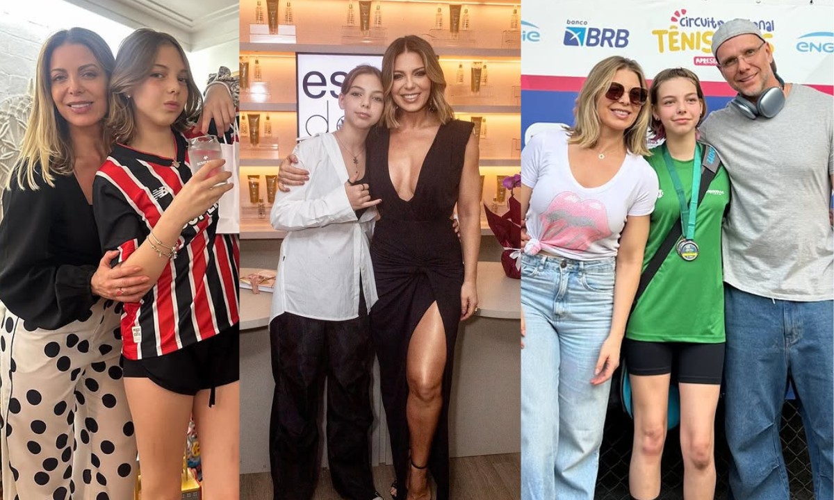 Sheila Mello brinca com a altura da filha, Brenda: 'Com 1,72m você já ...