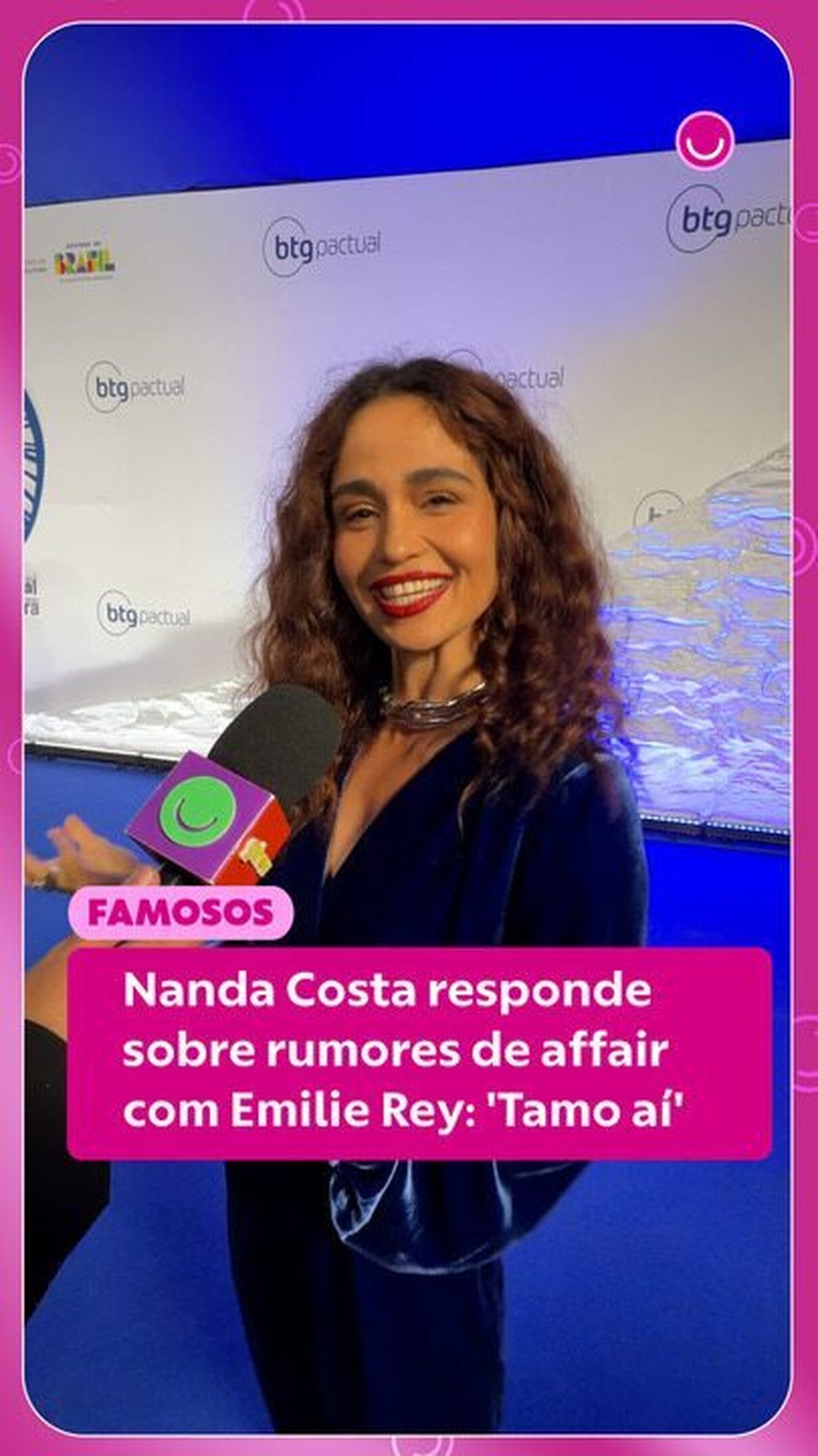 Nanda Costa comenta rumores de affair com Emilie Rey: 'Tamo aí' | Gshow