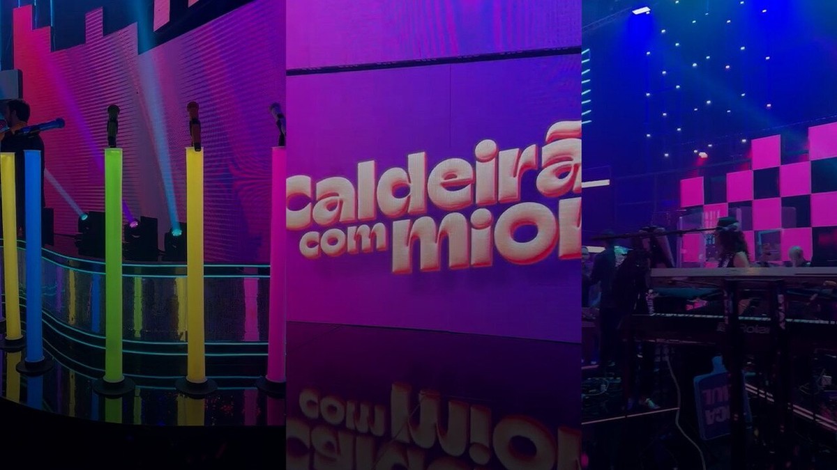 Novo cenário do Caldeirão surpreende Marcos Mion; veja fotos ...