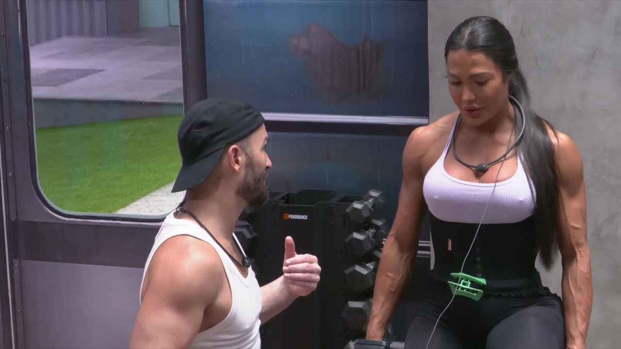 Gracyanne Barbosa cita botão de desistência do BBB 25 e Diego Hypolito garante: 'Não vou fazer ...