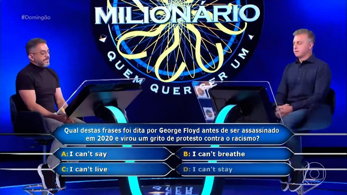 Luciano Huck se posiciona sobre pergunta no 'Quem Quer Ser um Milionário' | TV & Famosos | gshow