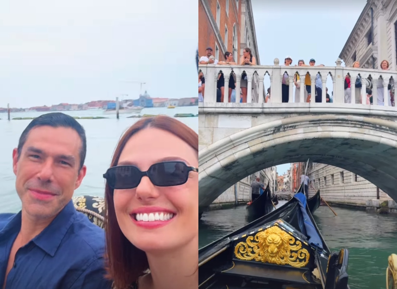 Em lua de mel, Isis Valverde mostra passeio pelo Canal de Veneza e ...