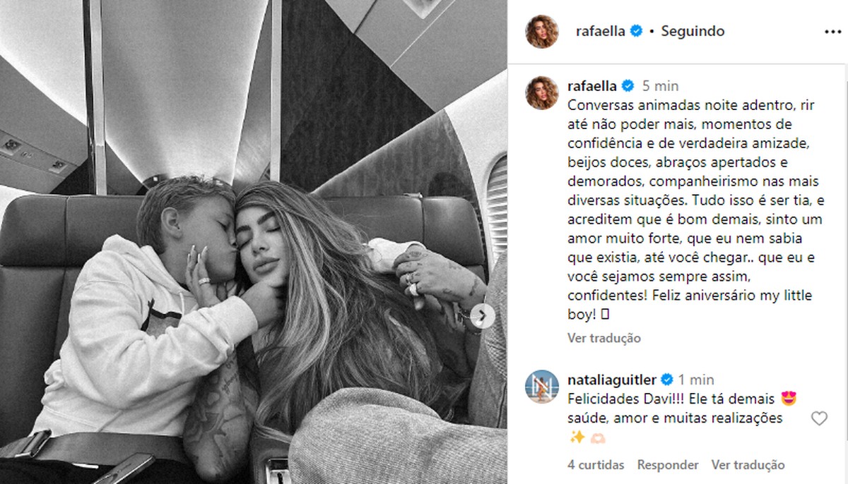 Irmã de Neymar, Rafaella Santos faz homenagem para o sobrinho, Davi ...