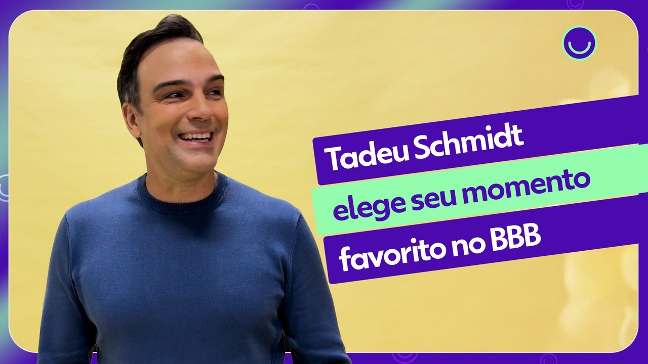 Tadeu Schmidt revela seu momento inesquecível como apresentador do Big ...