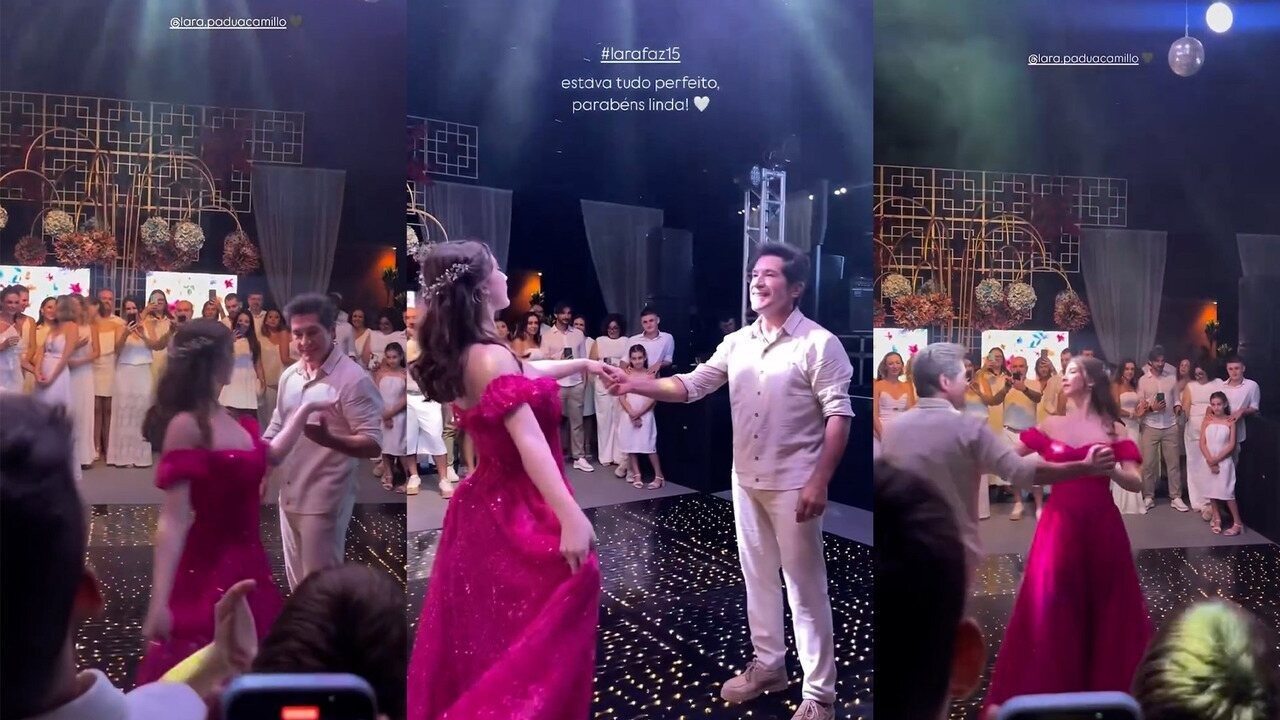 Filha de Daniel, Lara celebra 15 anos com festão e dança valsa com o ...