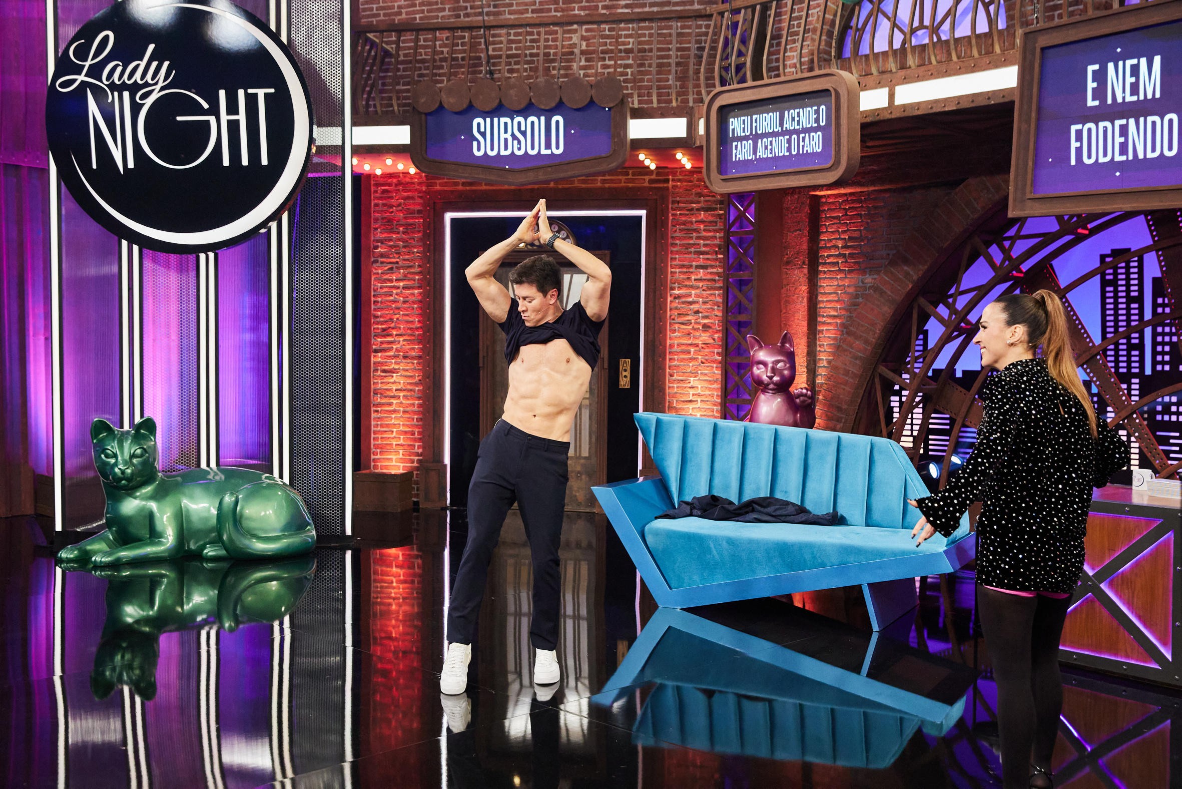 Nova temporada de 'Lady Night' estreia com Rodrigo Faro como convidado