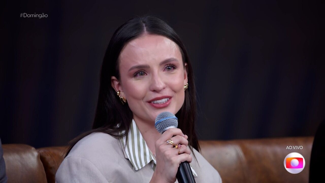Larissa Manoela se emociona em homenagem ao Silvio Santos no Domingão ...