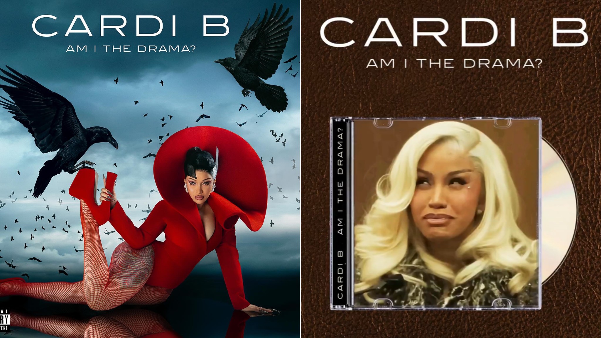 Cardi B relança álbum e usa fotos de julgamento na capa