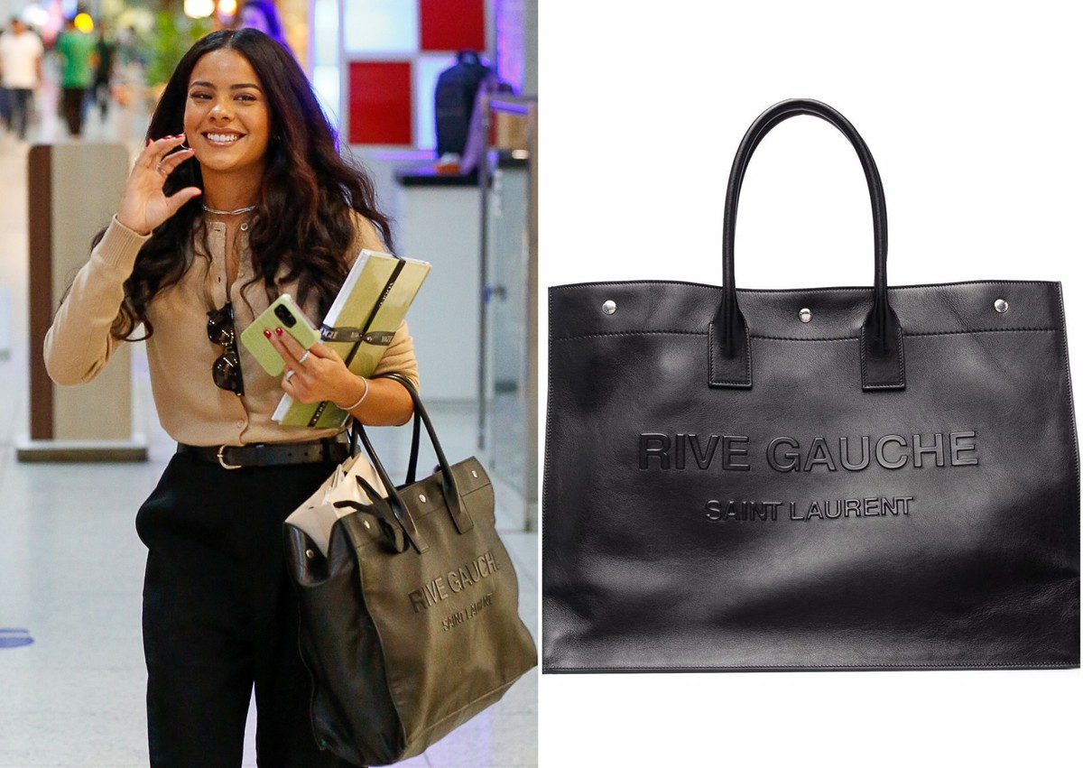 Bella Campos usa look 'girlboss' com direito a bolsa de quase R$16 mil ...