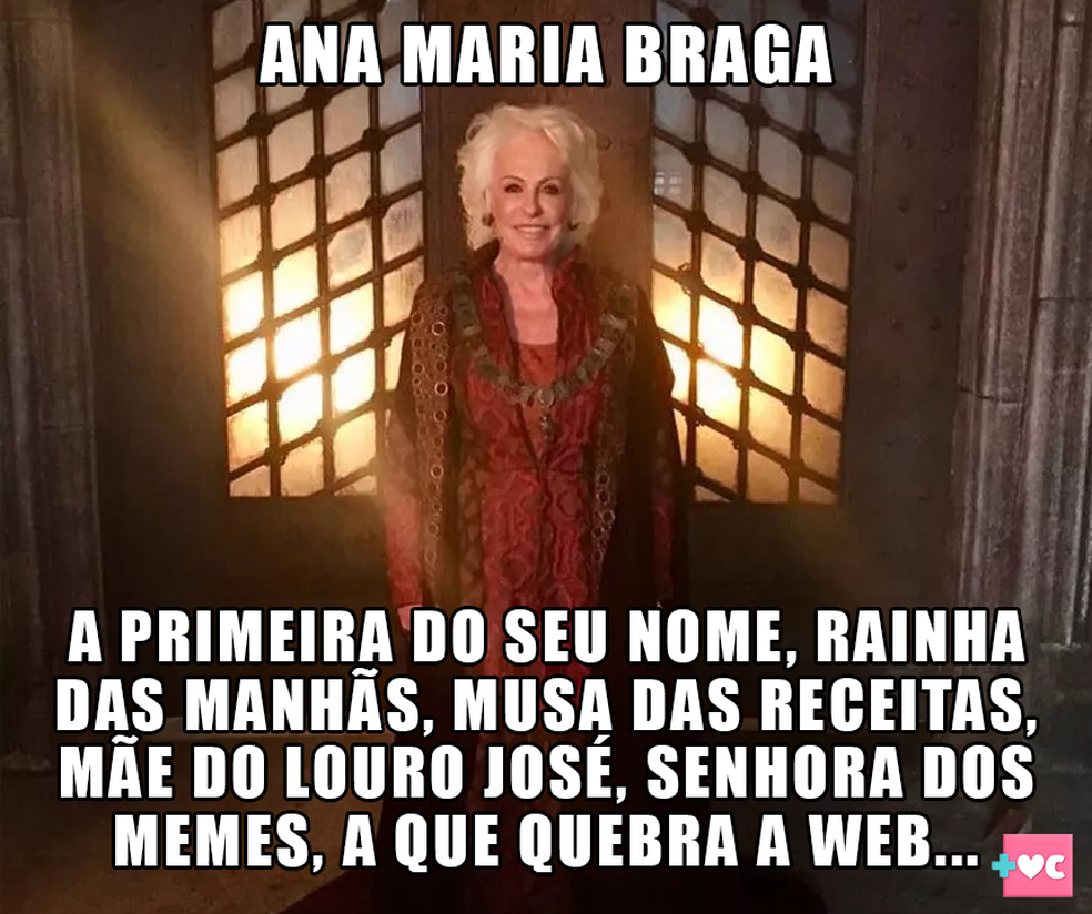 Memes Ana Maria Braga A Apresentadora Ana Maria Braga Assustou Os