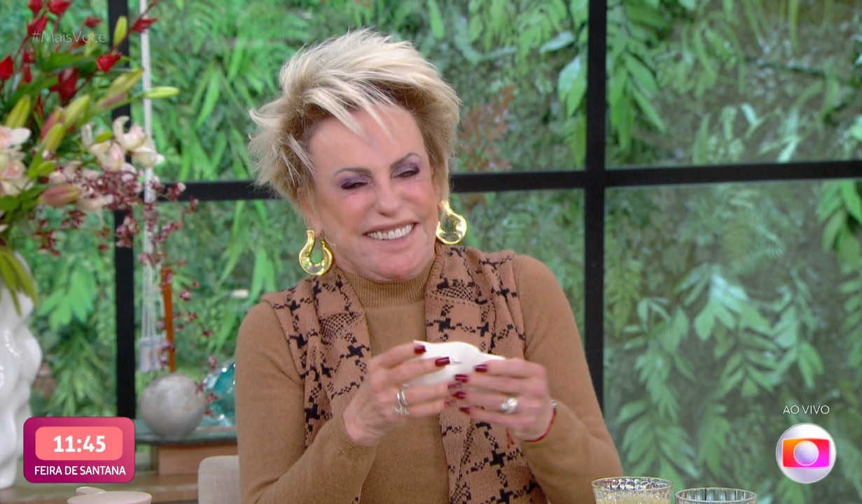 Ana Maria Braga tem crise de riso ao confundir nome de Tadeu Schmidt ...