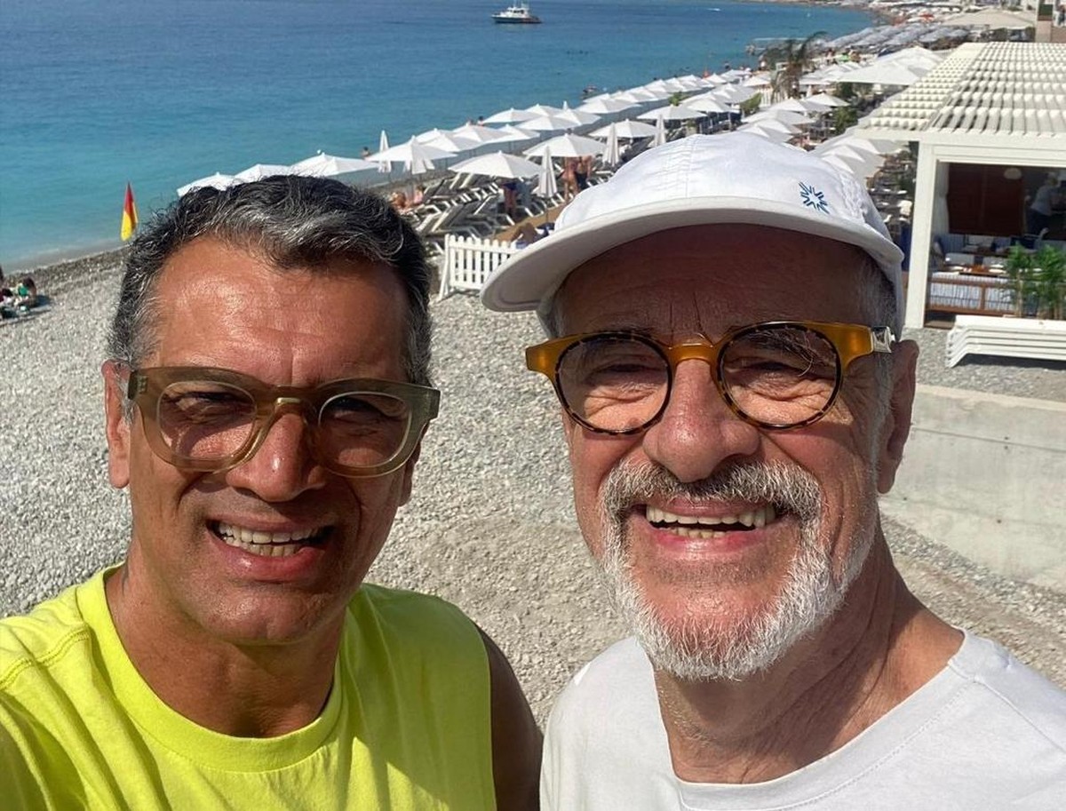 Marcos Caruso e o marido, Marcos Paiva, abrem álbum de férias pela ...