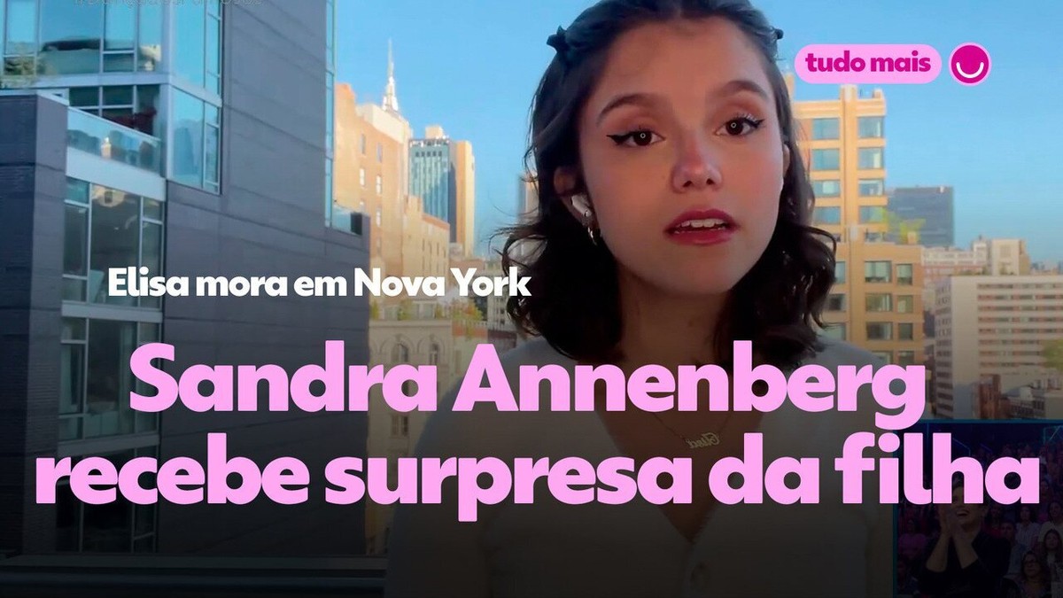 Filha de Sandra Annenberg, Elisa faz surpresa para a mãe diretamente de ...