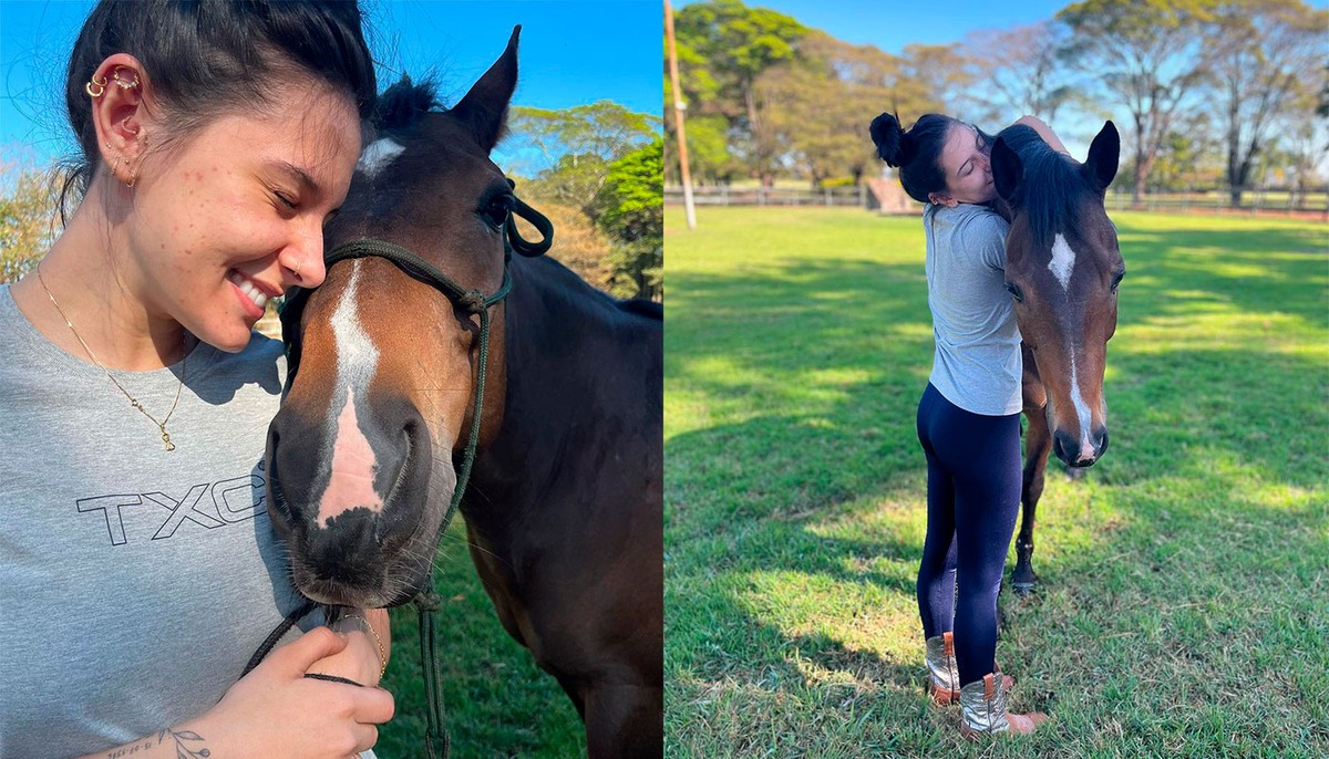 Ana Castela encanta com foto ao natural ao lado de seu cavalo: 'É o ...