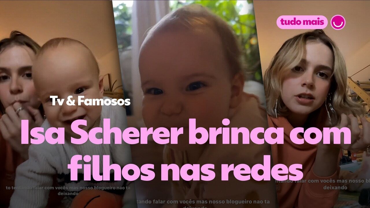 Isa Scherer é 'interrompida' por gêmeos ao tentar gravar vídeo e registra momento fofo; veja ...