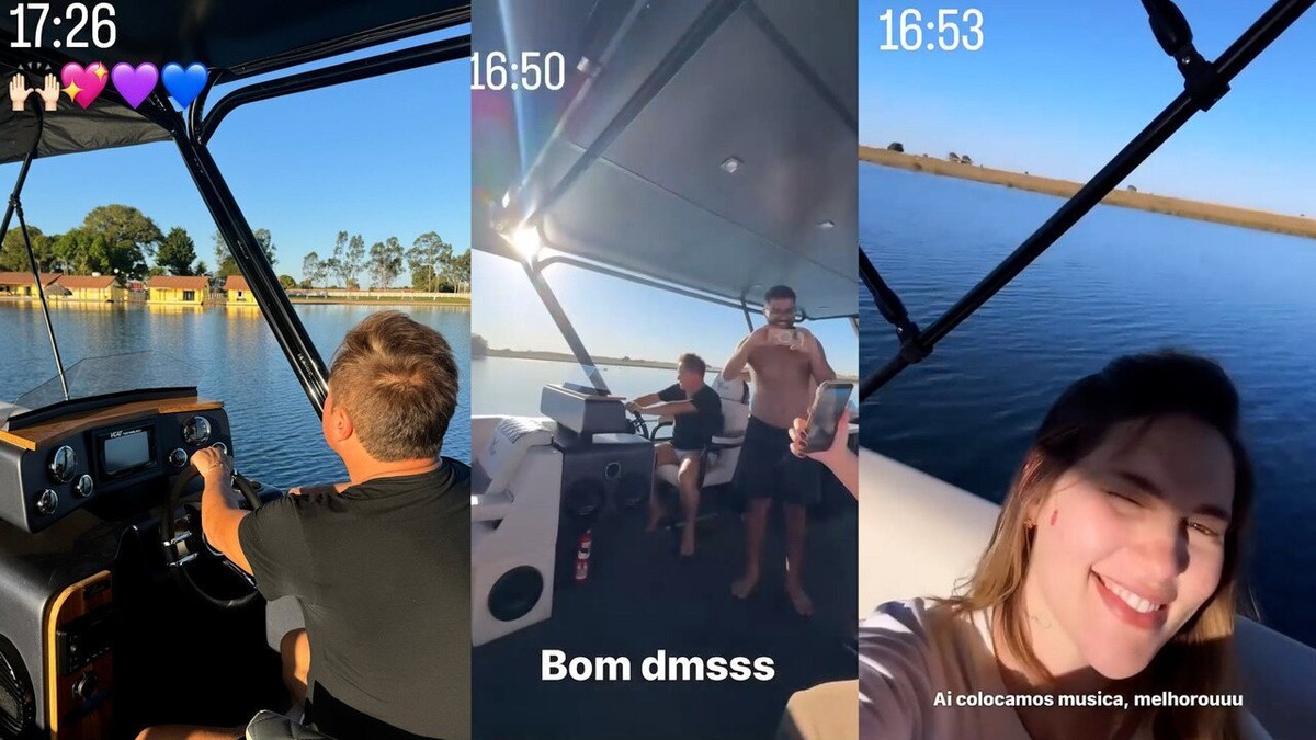 Virginia Fonseca compartilha primeiro passeio no barco que deu para Leonardo de aniversário ...