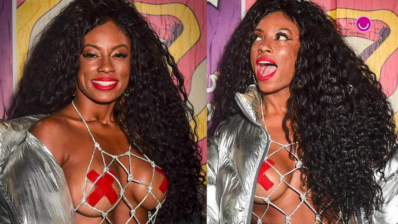 Ex-BBB Lumena ousa no look no Lollapalooza com adesivo nos seios | 2024 ...