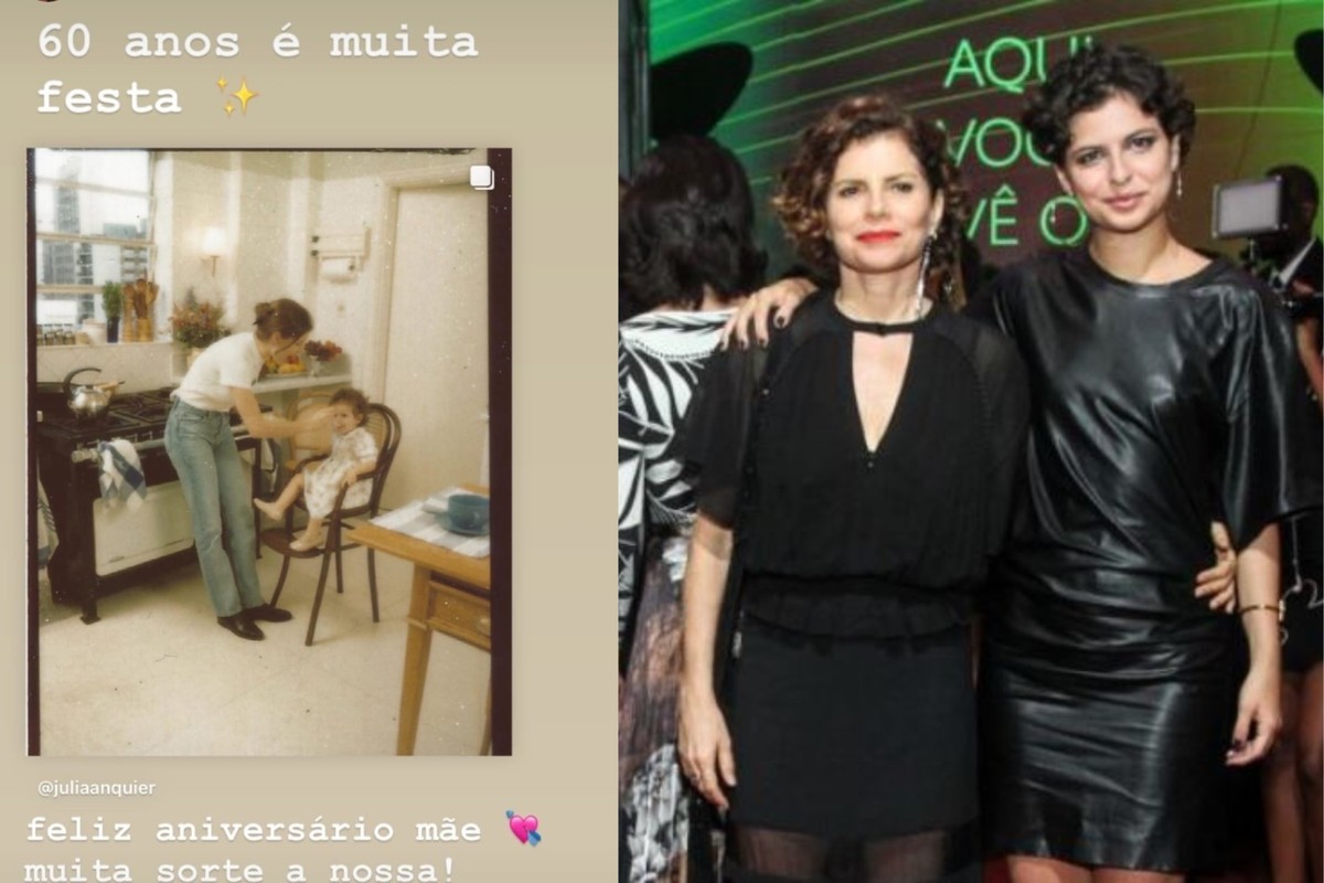 Debora Bloch recebe homenagem da filha, Julia Anquier, pelos 60 anos de ...