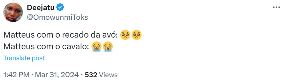 Web repercute choro de matteus ao ver seu cavalo no almoço do anjo do ...