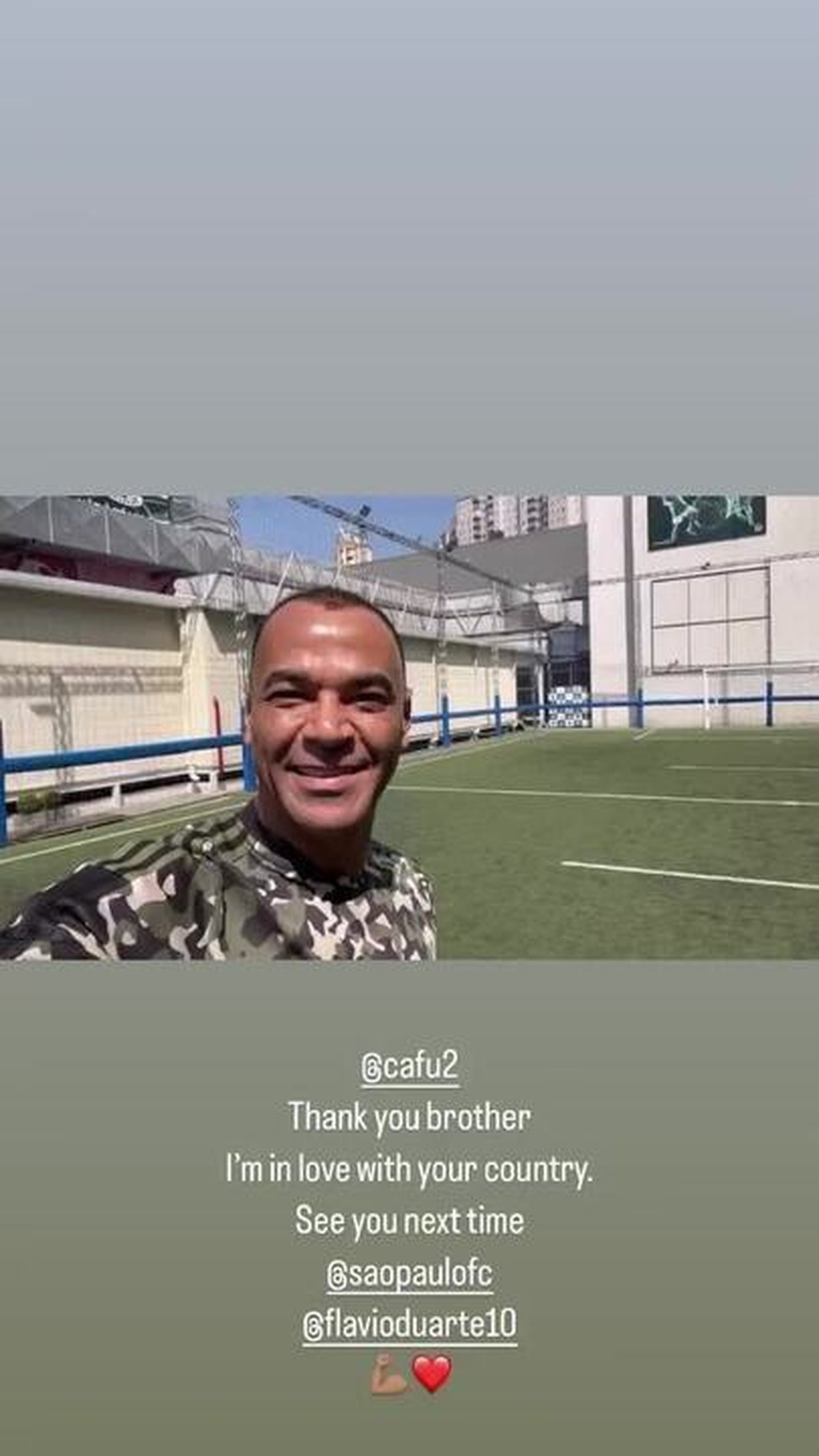 Cafu manda recado para Simone Susinna em italiano, e ele agradece ...