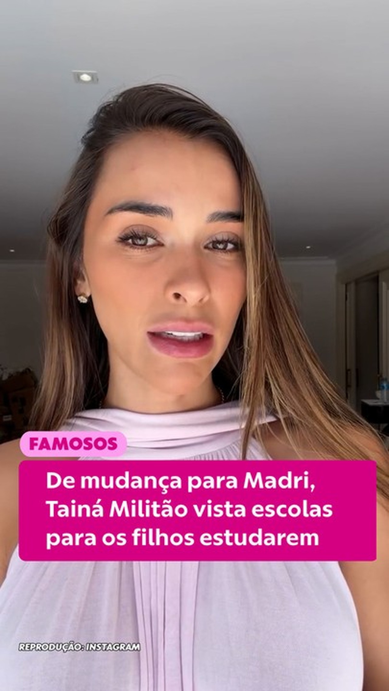 De mudança para Madri, Tainá Militão visita escolas para os filhos ...