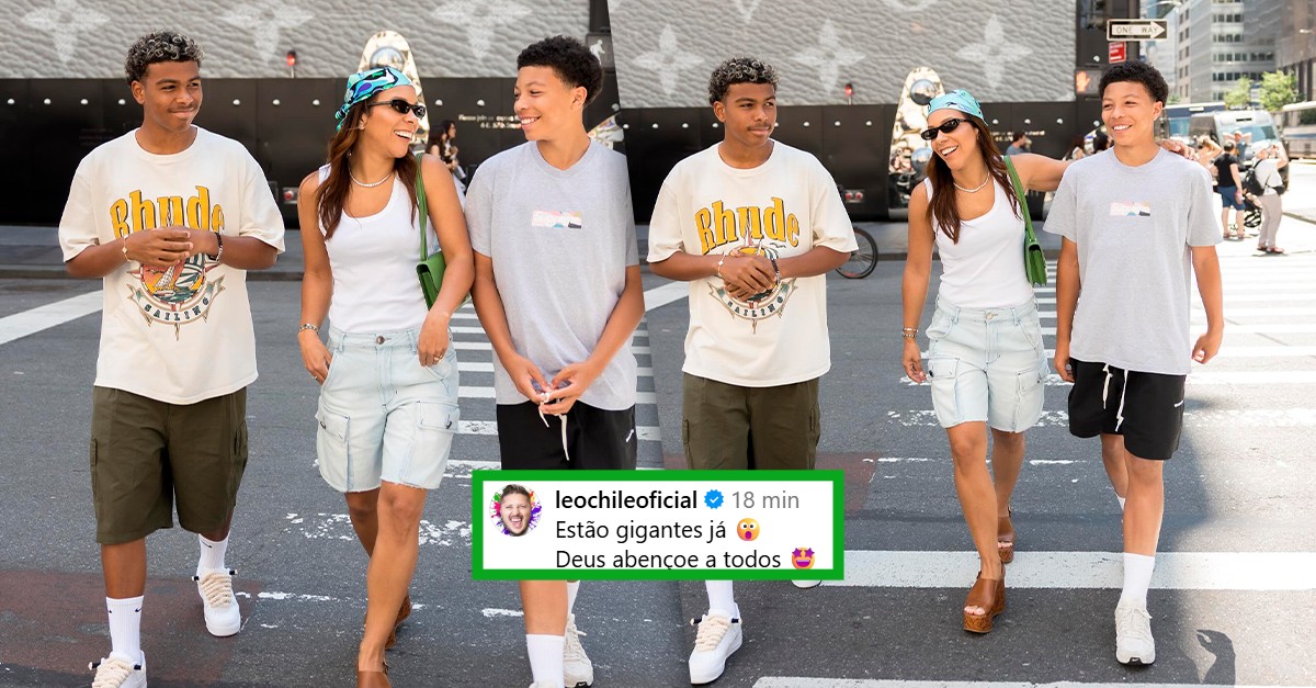 Altura dos filhos de Thiago Silva e Belle Silva impressionam web