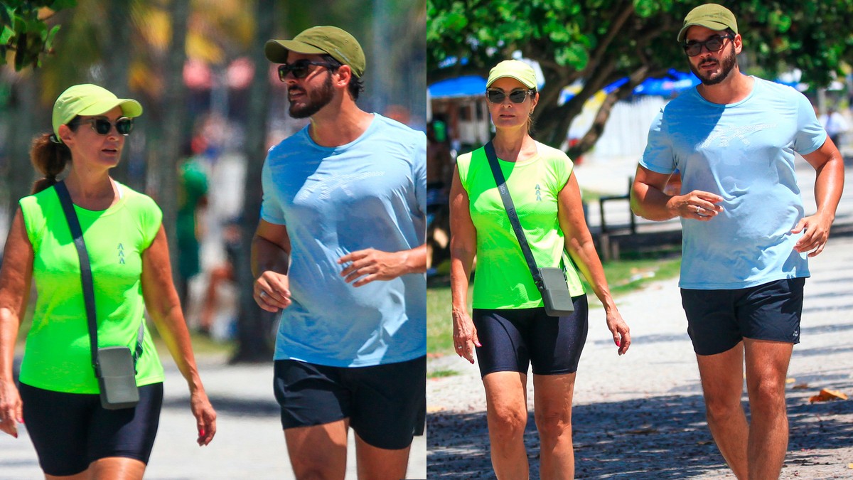 Fátima Bernardes e Túlio Gadelha caminham na orla da praia | Famosos ...